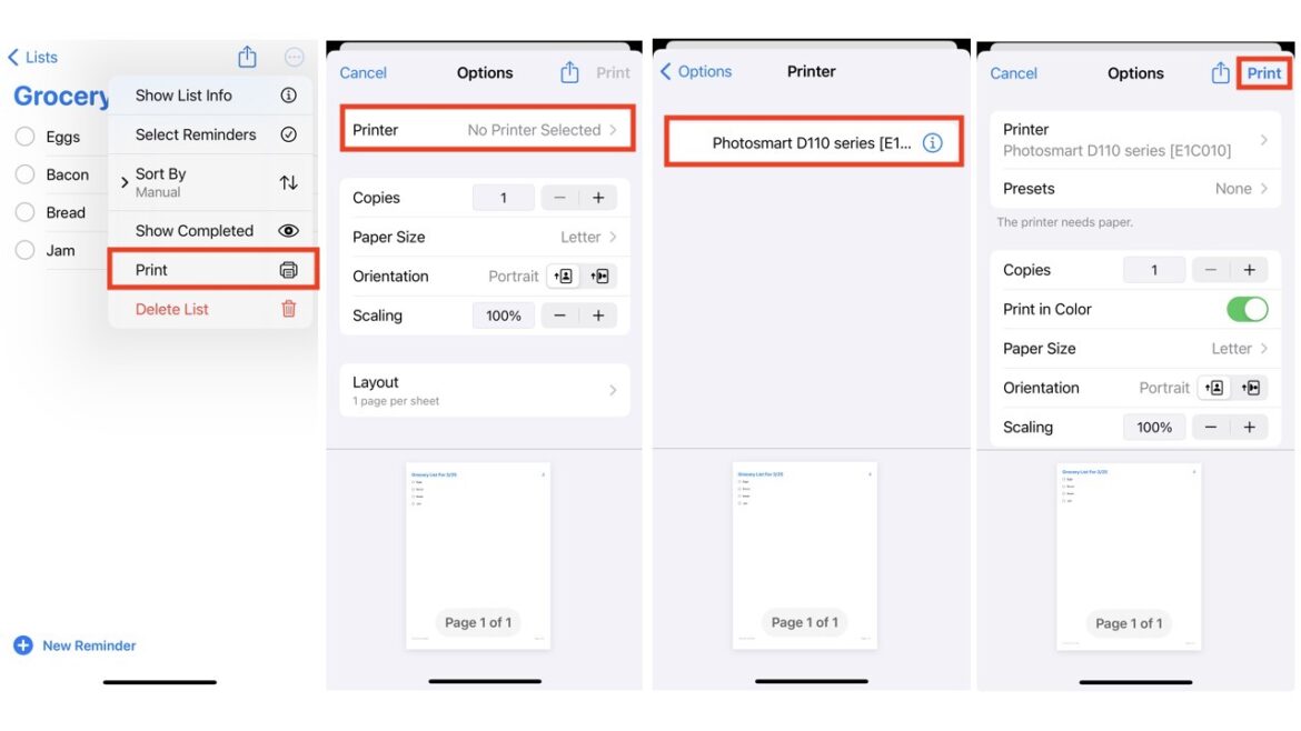 How to print your Reminders app lists on your iPhone to take wherever ...